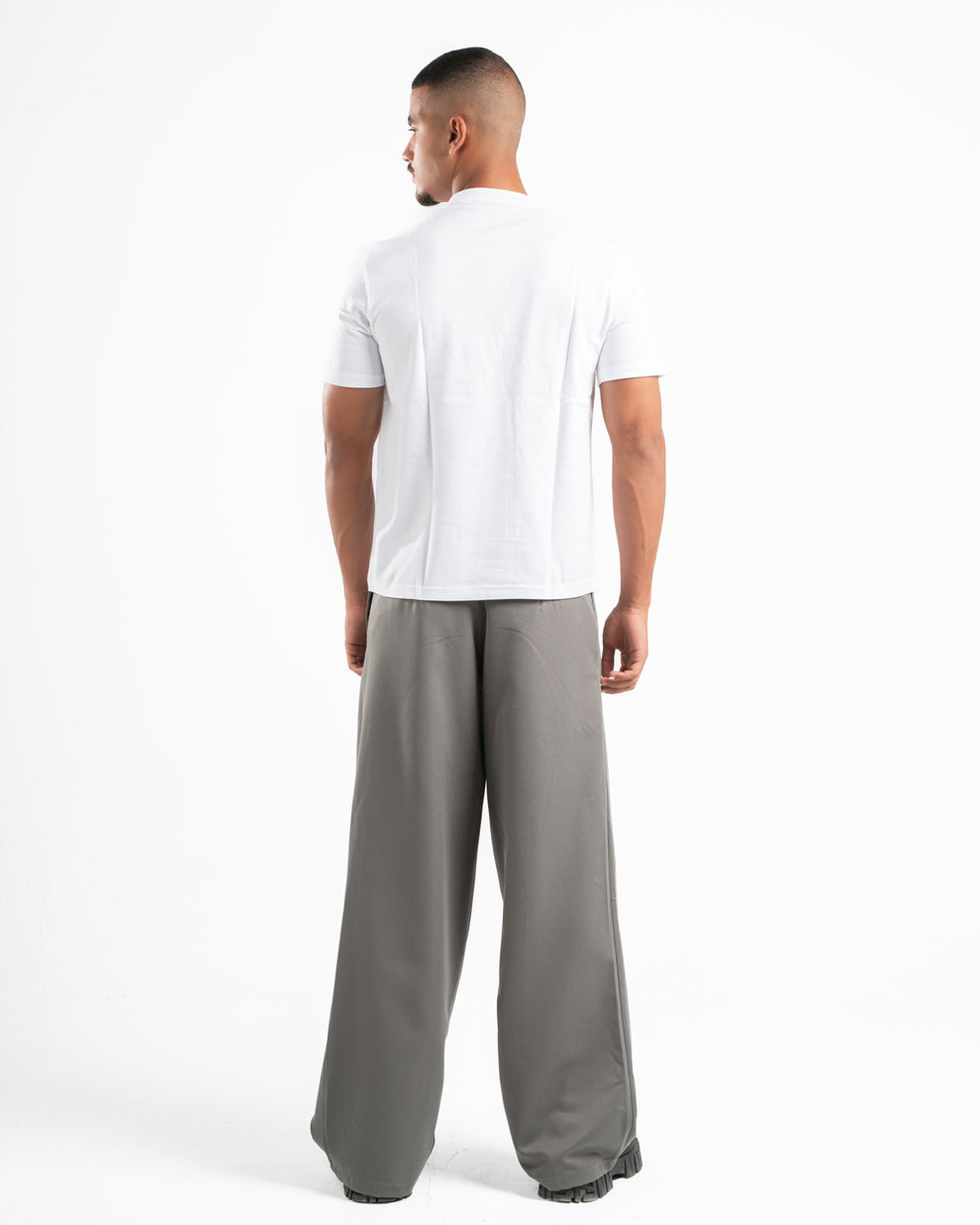 Grey Wide Leg Pleated Pants – PSYCH Online Store